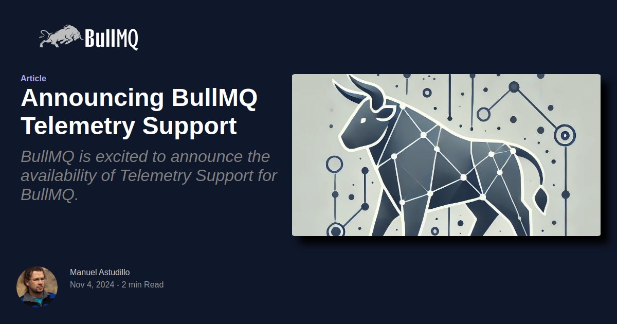 Announcing BullMQ Telemetry Support | BullMQ
